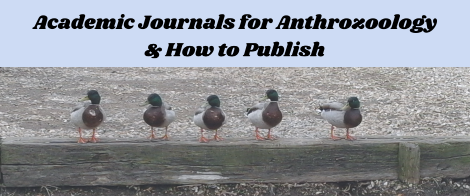 Academic Journals for Anthrozoology & How to Publish! | Academic Cat Lady